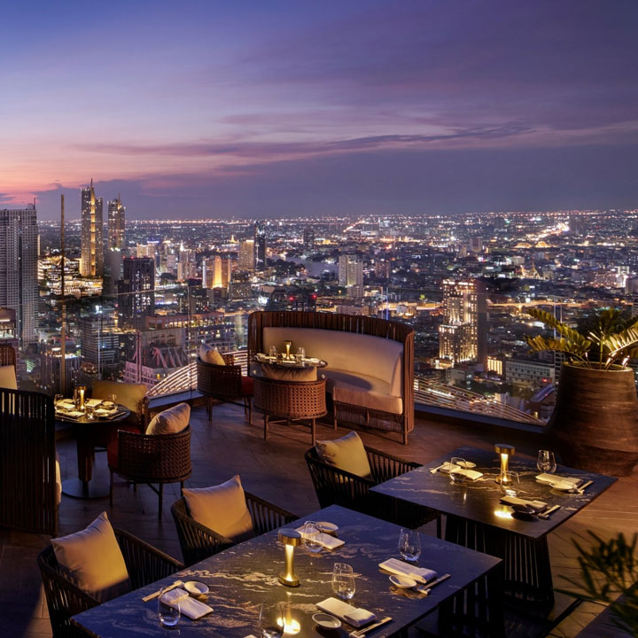 Nobu Rooftop Bangkok: breathtaking views above the city | Thailandblog.nl